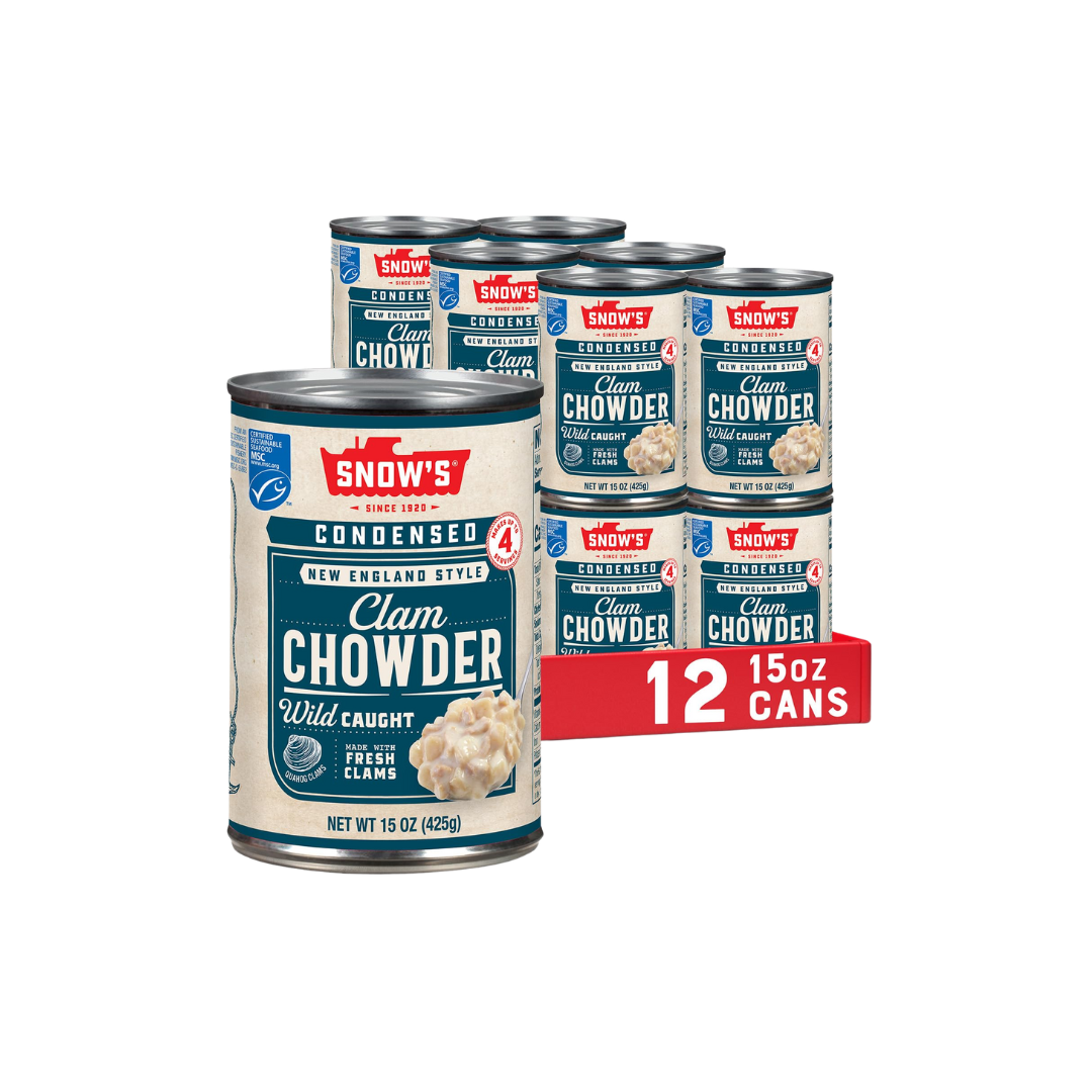Snow's Condensed New England Clam Chowder, 15 oz Can (Pack of 12) – Lobo Worldwide Inc.