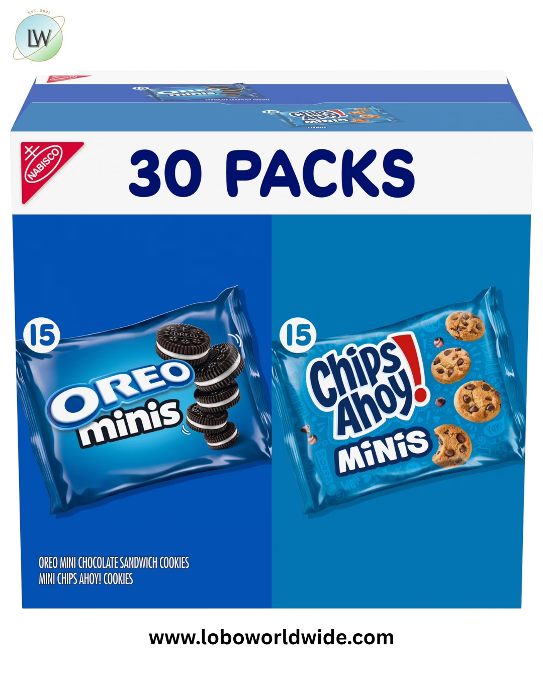 Nabisco Crowd Favorites Cookie Variety Pack, CHIPS AHOY! Mini & OREO M ...