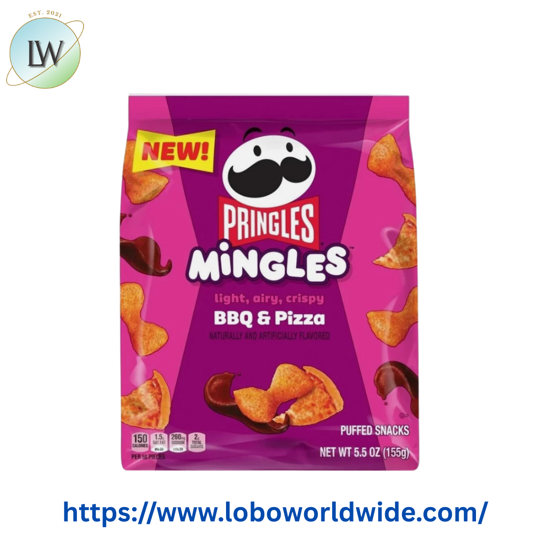 Pringles Mingles BBQ and Pizza Puffed Snacks, Salty Snacks, 5.5 oz ...