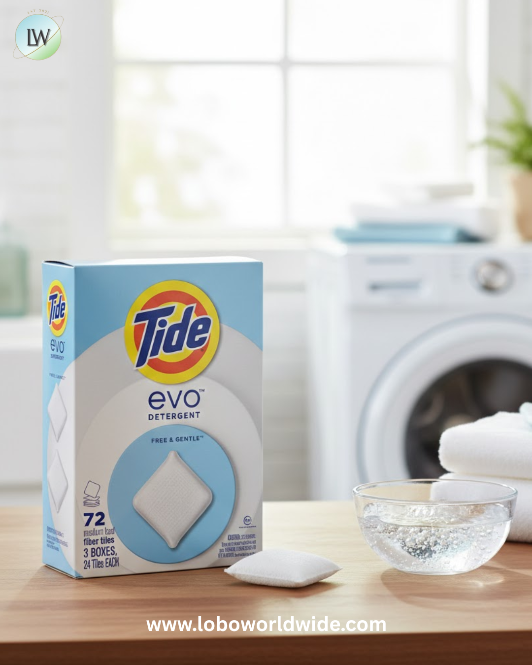Tide Evo Laundry Detergent Tiles, Free & Gentle, 72-count – Lobo ...