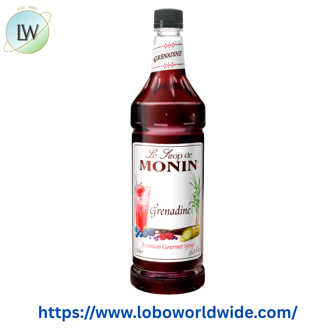 Monin Premium Grenadine Flavoring Syrup 1 Liter – Lobo Worldwide Inc.